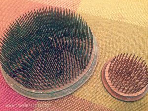 a new twist on flower frogs - grace grits and gardening