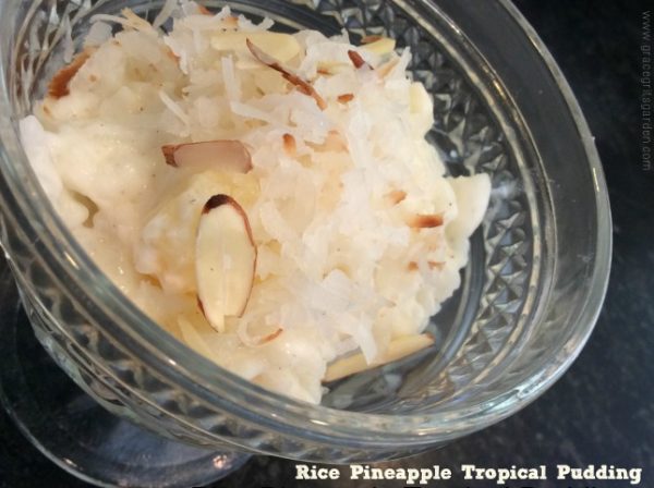 Rice Pineapple Tropical Pudding - grace grits and gardening