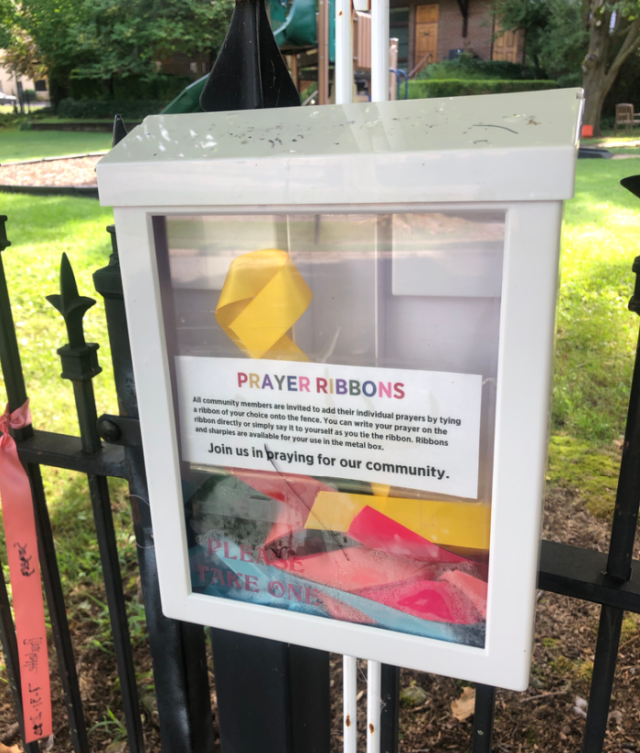 Prayer Ribbons in Fayetteville - grace grits and gardening