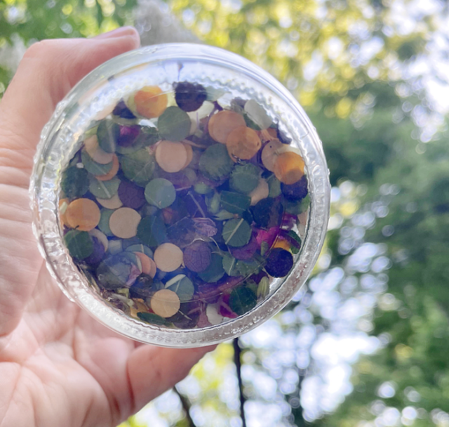 How to Make Botanical Confetti - grace grits and gardening